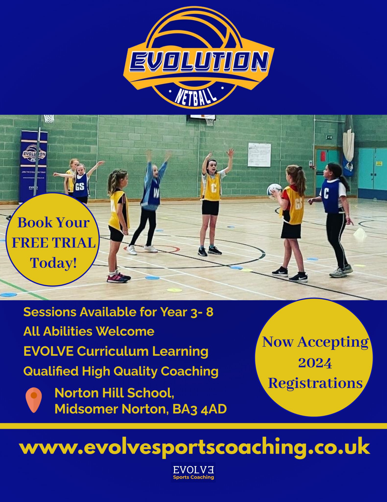 Evolve Sports Coaching: enroll your kids in netball classes for 2024 ...