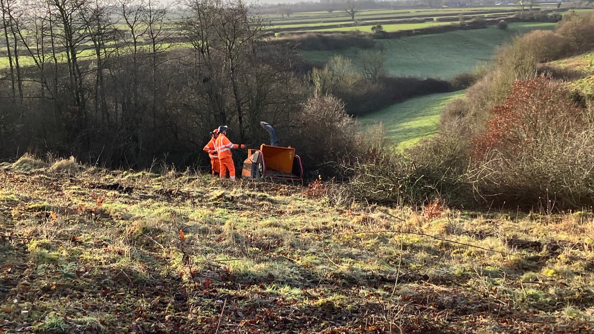 Scrub removal taking place in Midsomer Norton and Radstock to protect ...