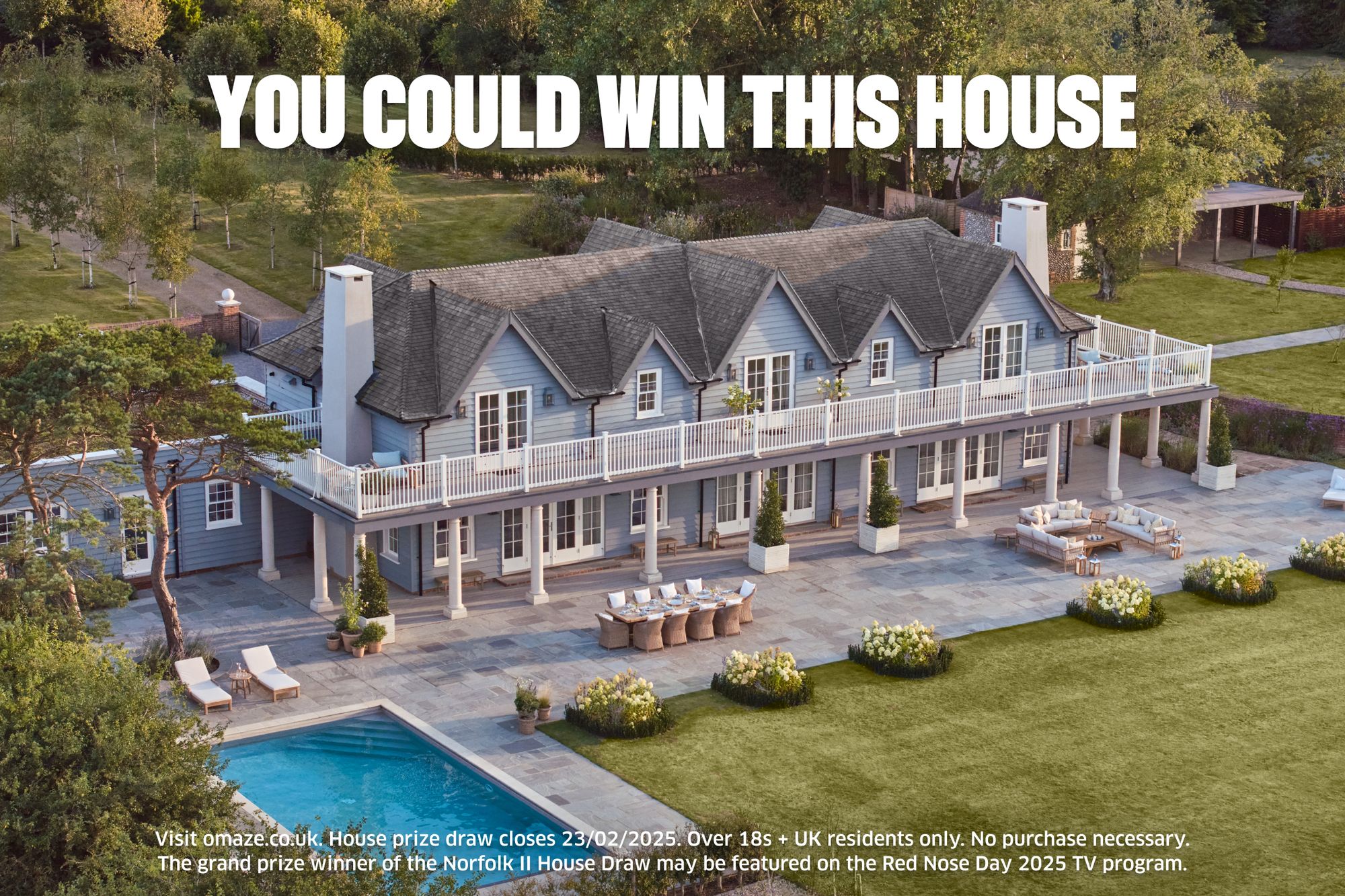 £6m house up for grabs in the Omaze Million Pound House Draw, Norfolk ...