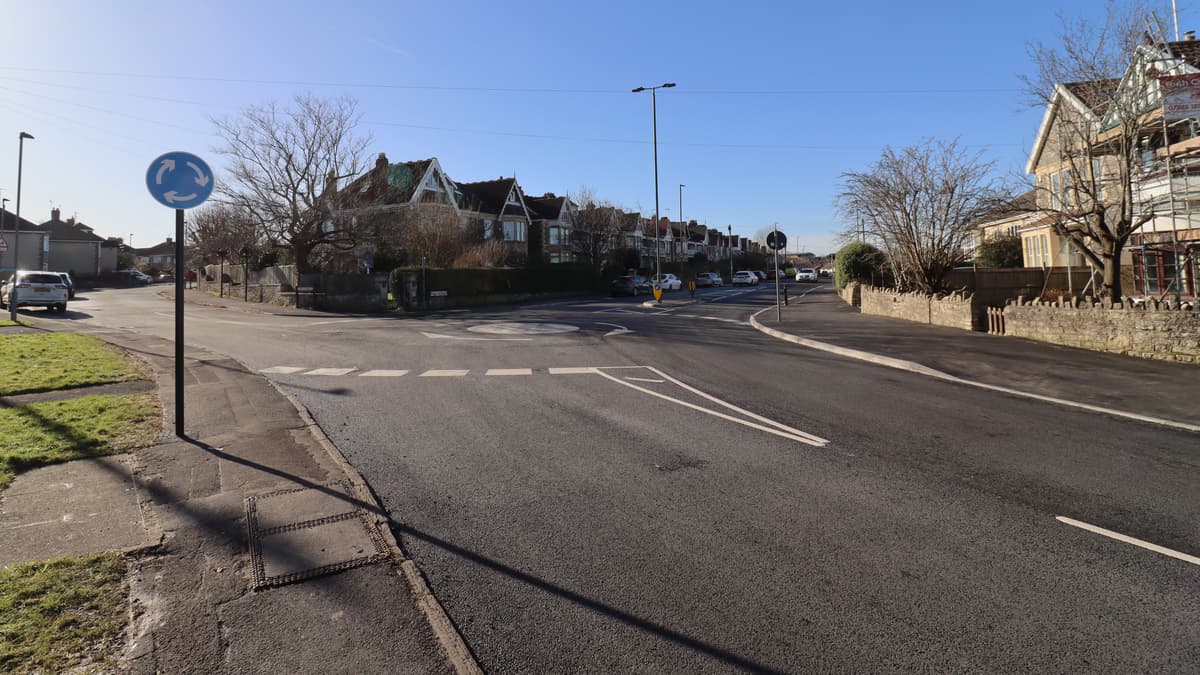 New mini roundabout installed to improve road safety and reduce speeds ...